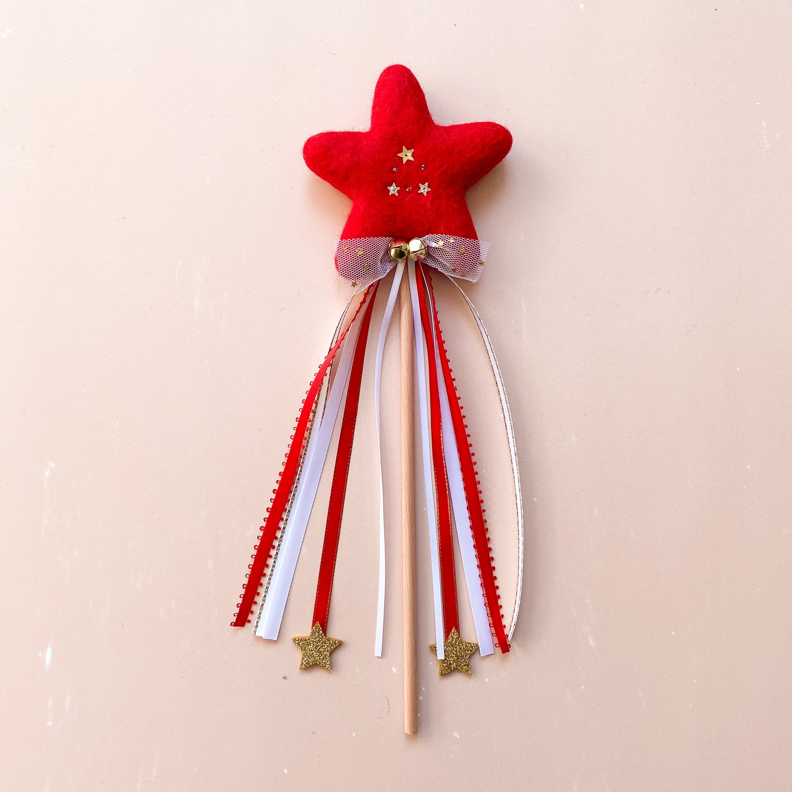 Christmas Wand - Christmas Red Star Wand – North Pole Post Co