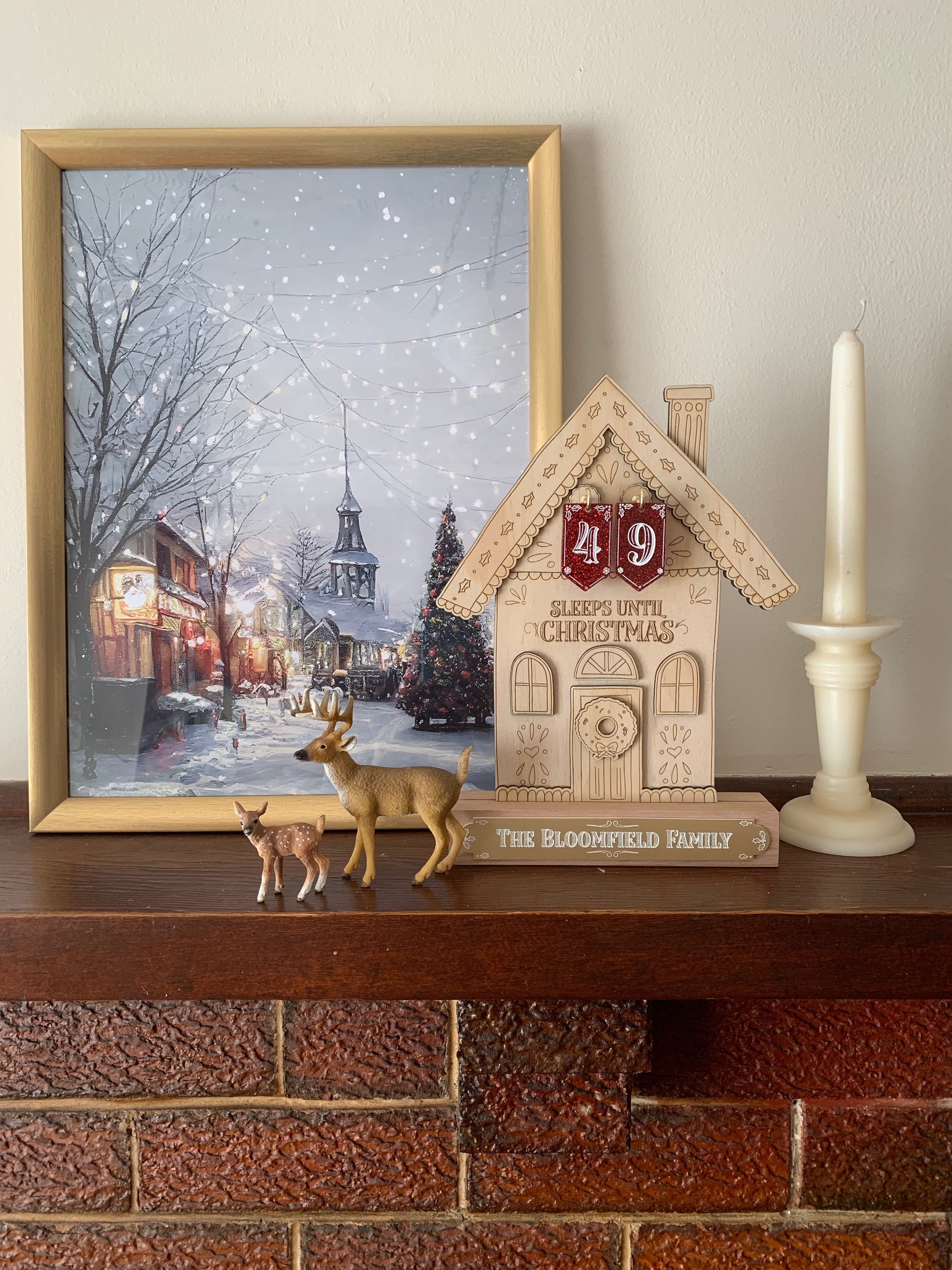 Gingerbread House Christmas Countdown – North Pole Post Co