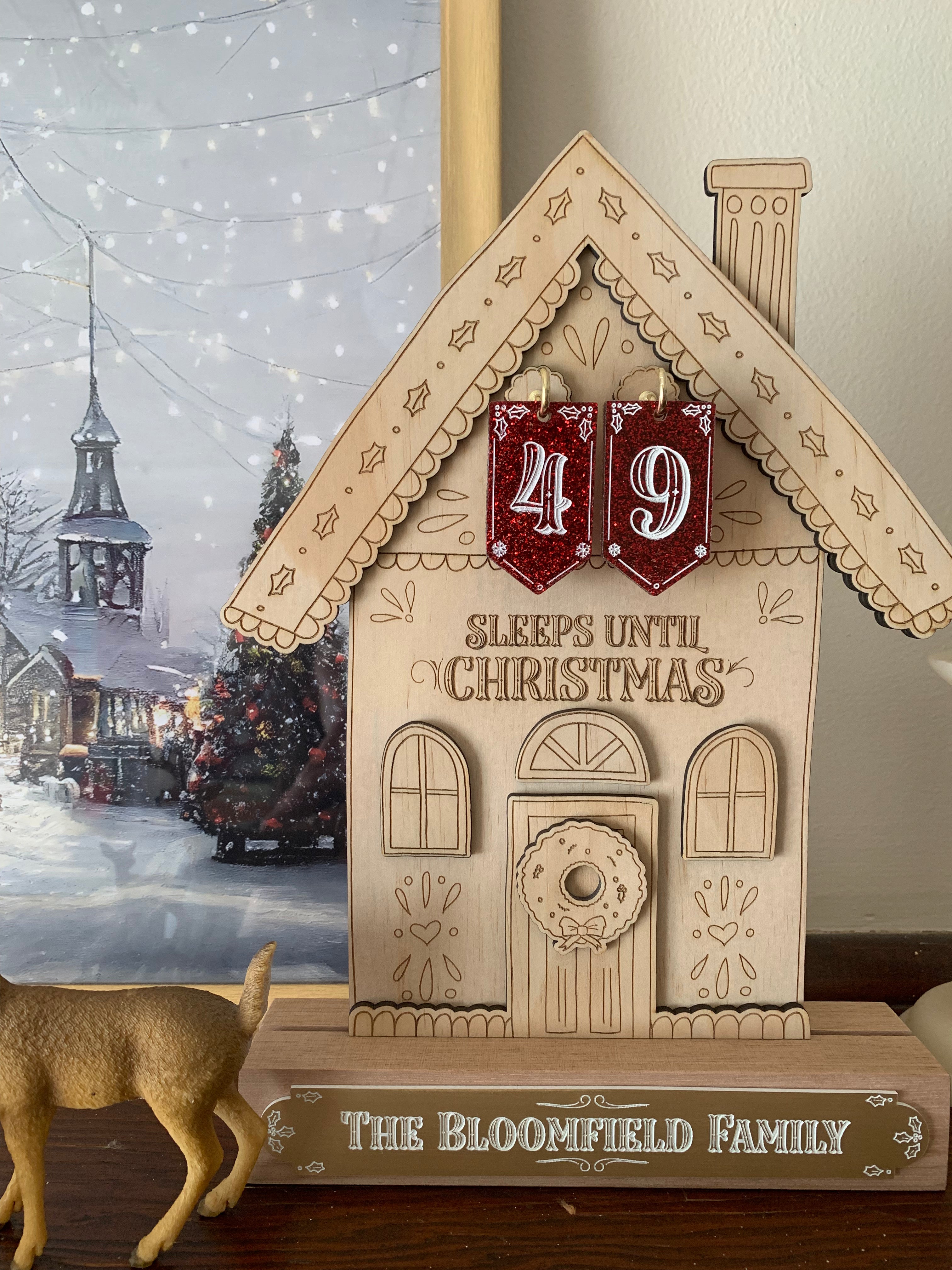 Gingerbread House Christmas Countdown – North Pole Post Co