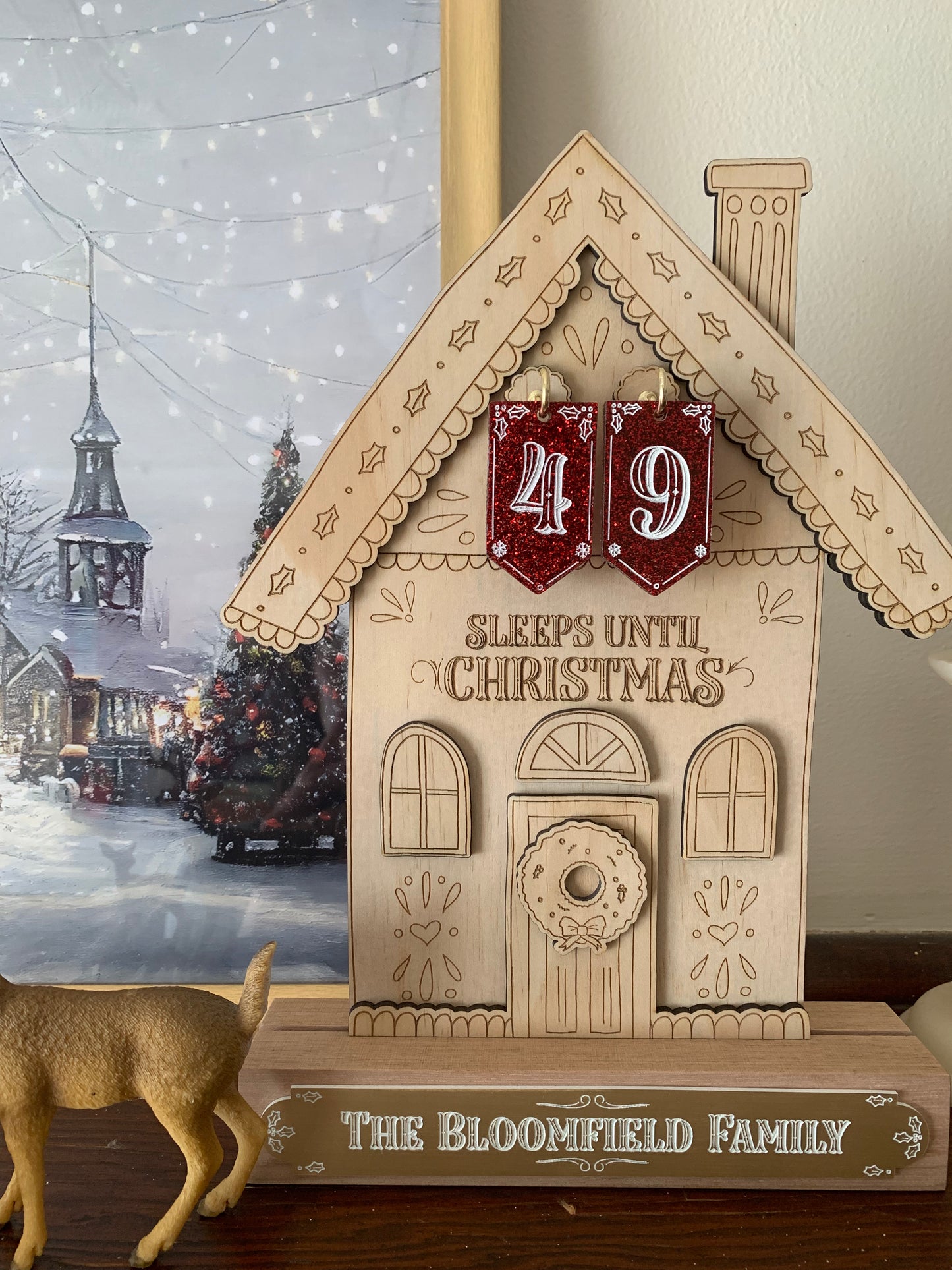 Gingerbread House Christmas Countdown – North Pole Post Co