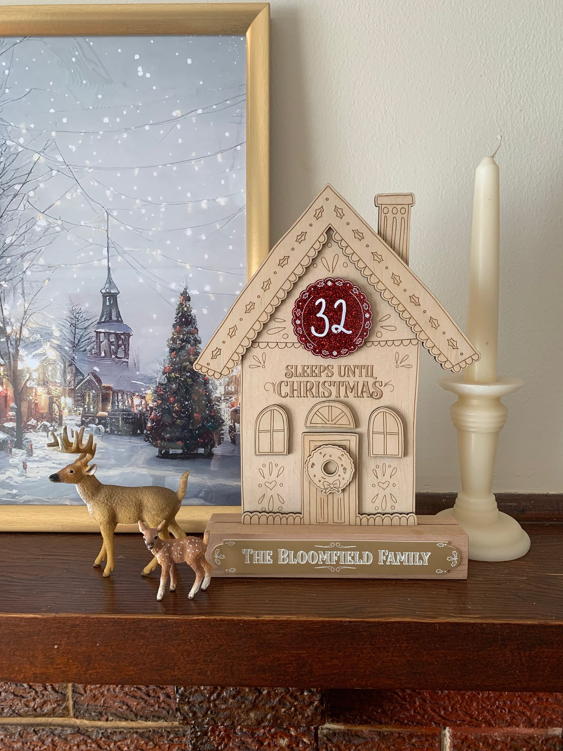 Gingerbread House Christmas Countdown – North Pole Post Co