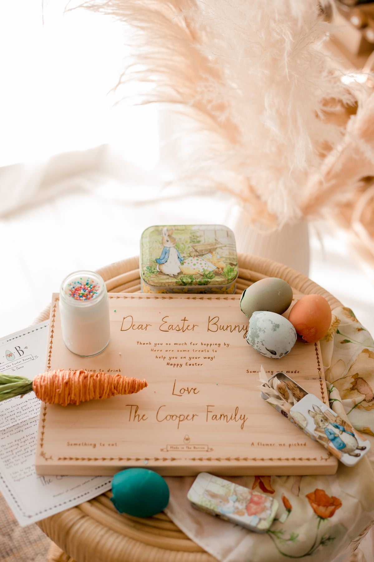 Easter Bunny Board Pine North Pole Post Co